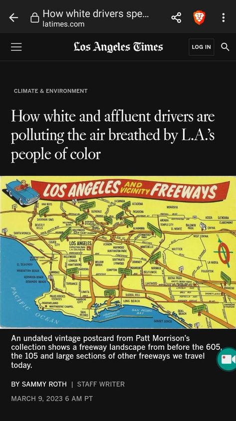 LA TIMES: How white and affluent drivers are polluting the air breathed ...